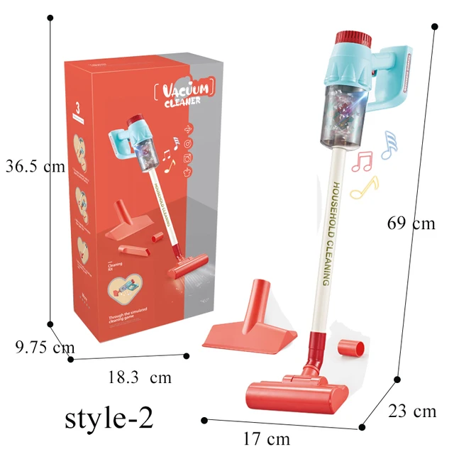 Vacuum Cleaner Toy with Light Music & Suction for Little Helper ...
